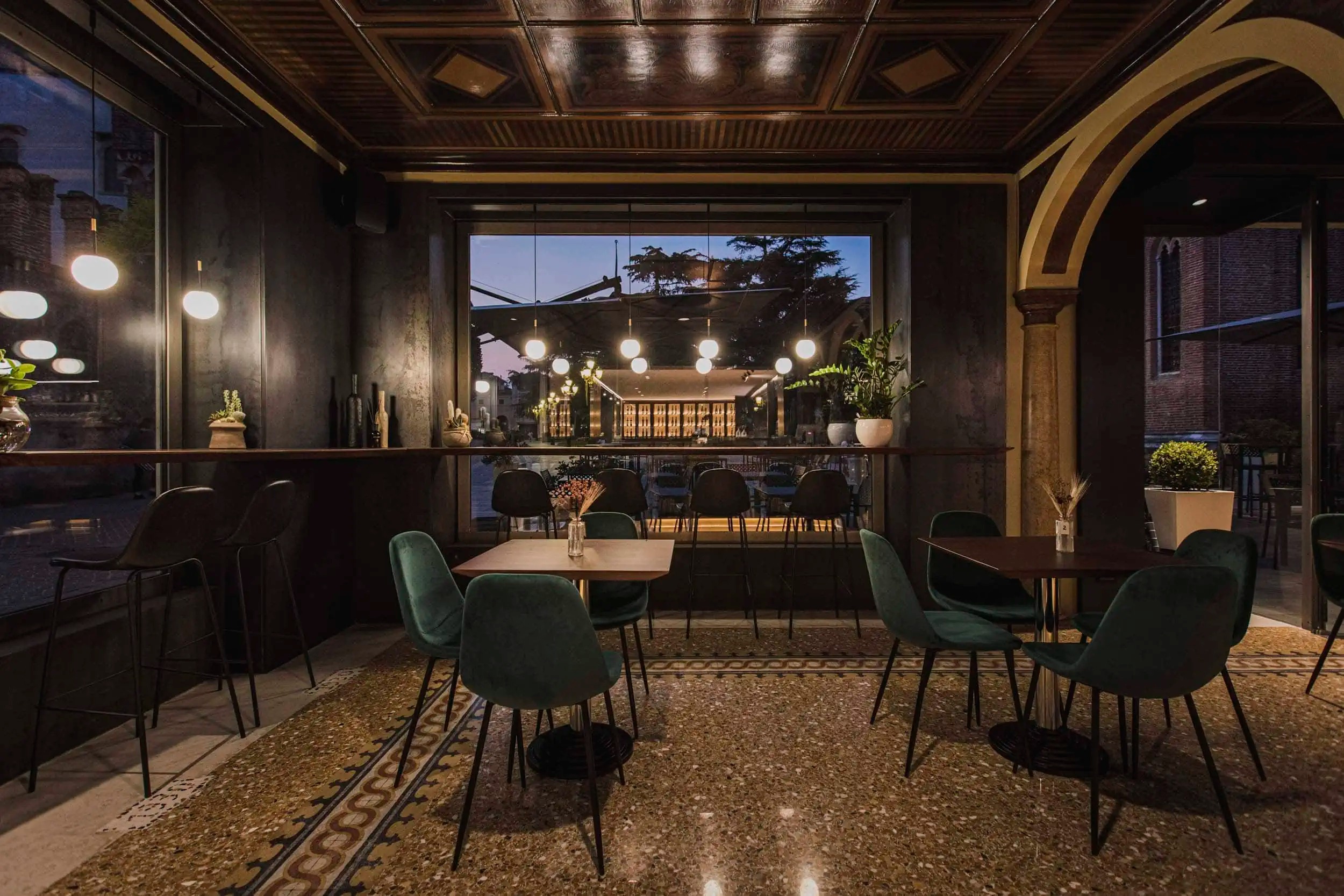 Gallery of Suspension Lamps in Italian Bar - 1