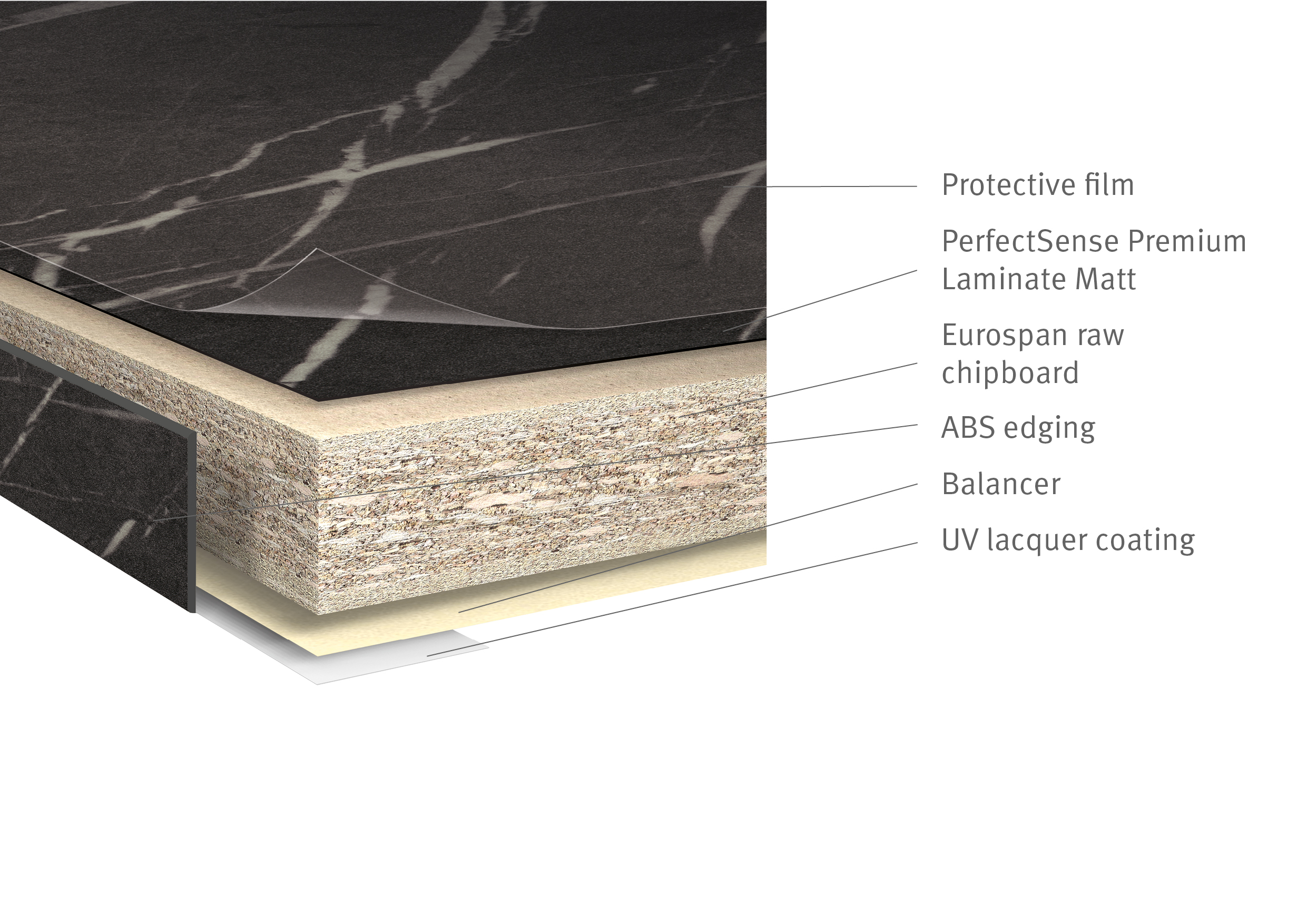 Gallery of PerfectSense Premium Square Edged Worktops Matt - 3