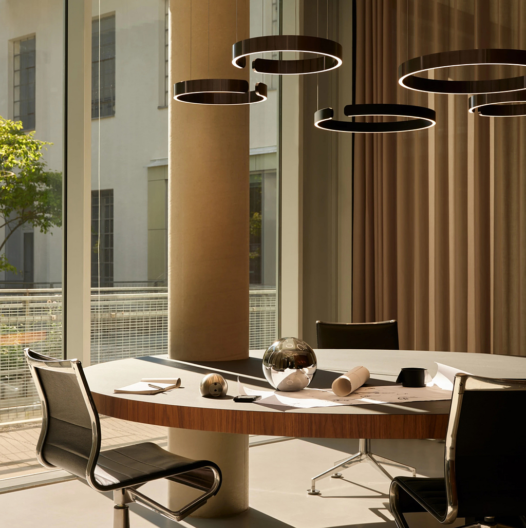 Lighting Fixtures at Occhio Executive Office from Occhio