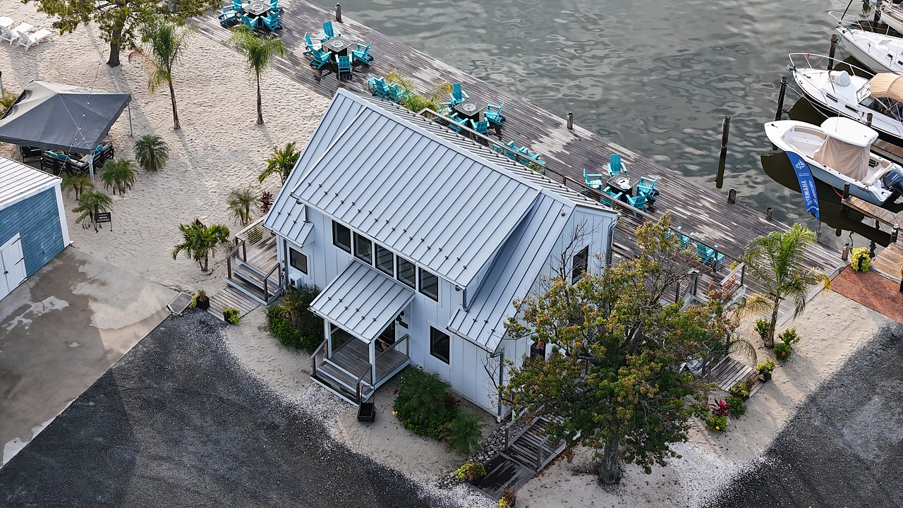 Metal Roof Panels at Yachting Center from Fabral