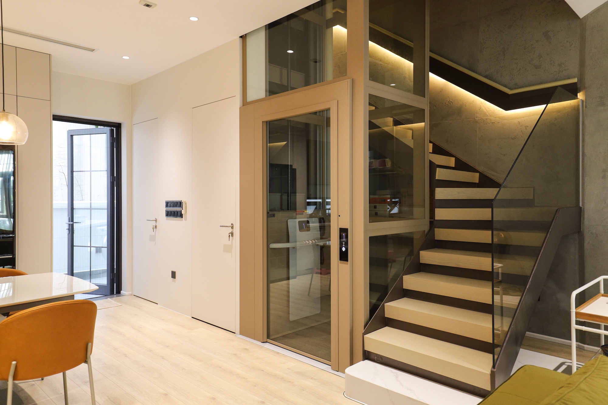 Platform Elevator in Nordic-Style Villa from Cibes Lift Asia