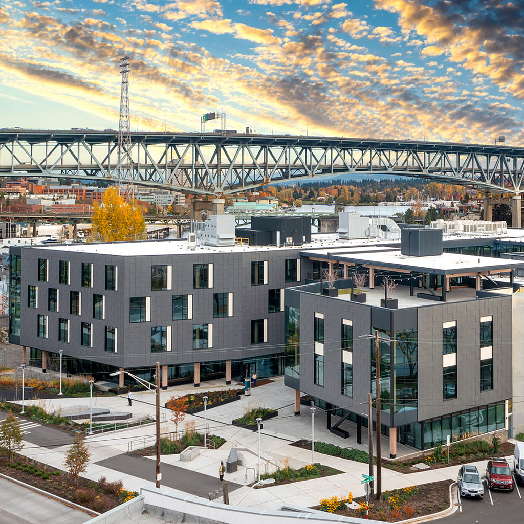 Matte Fiber Cement Panel at Office Building from American Fiber Cement
