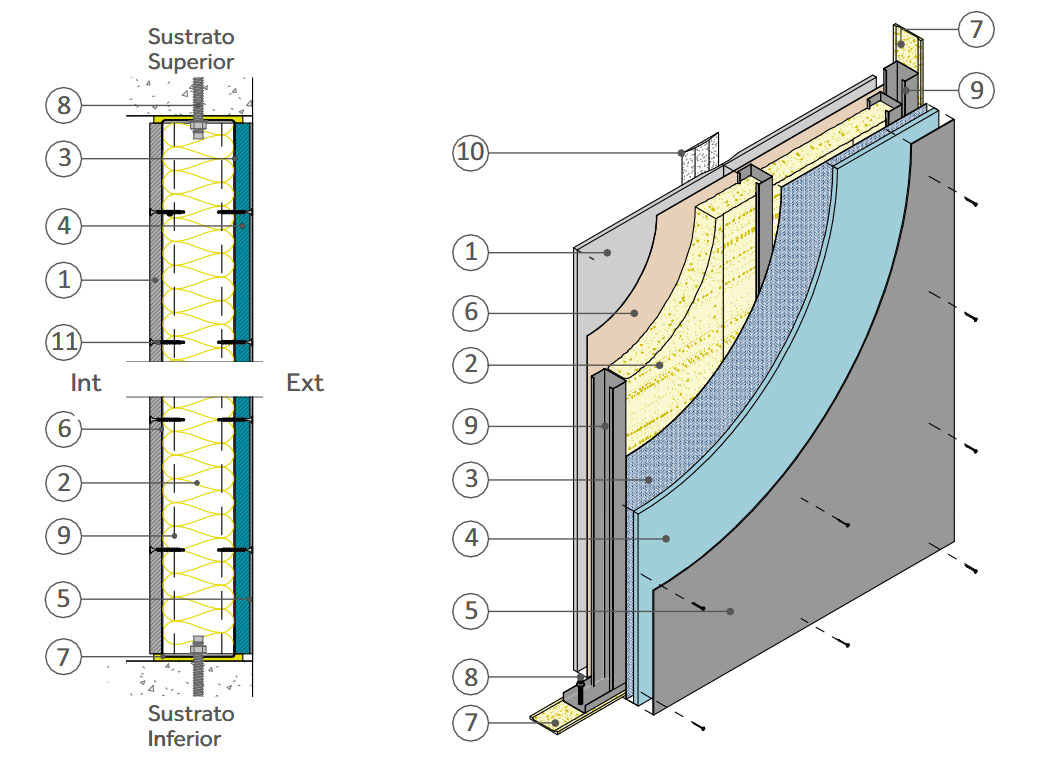 Galeria de Fachadas - Tabique perimetral F30 en BIM - 1