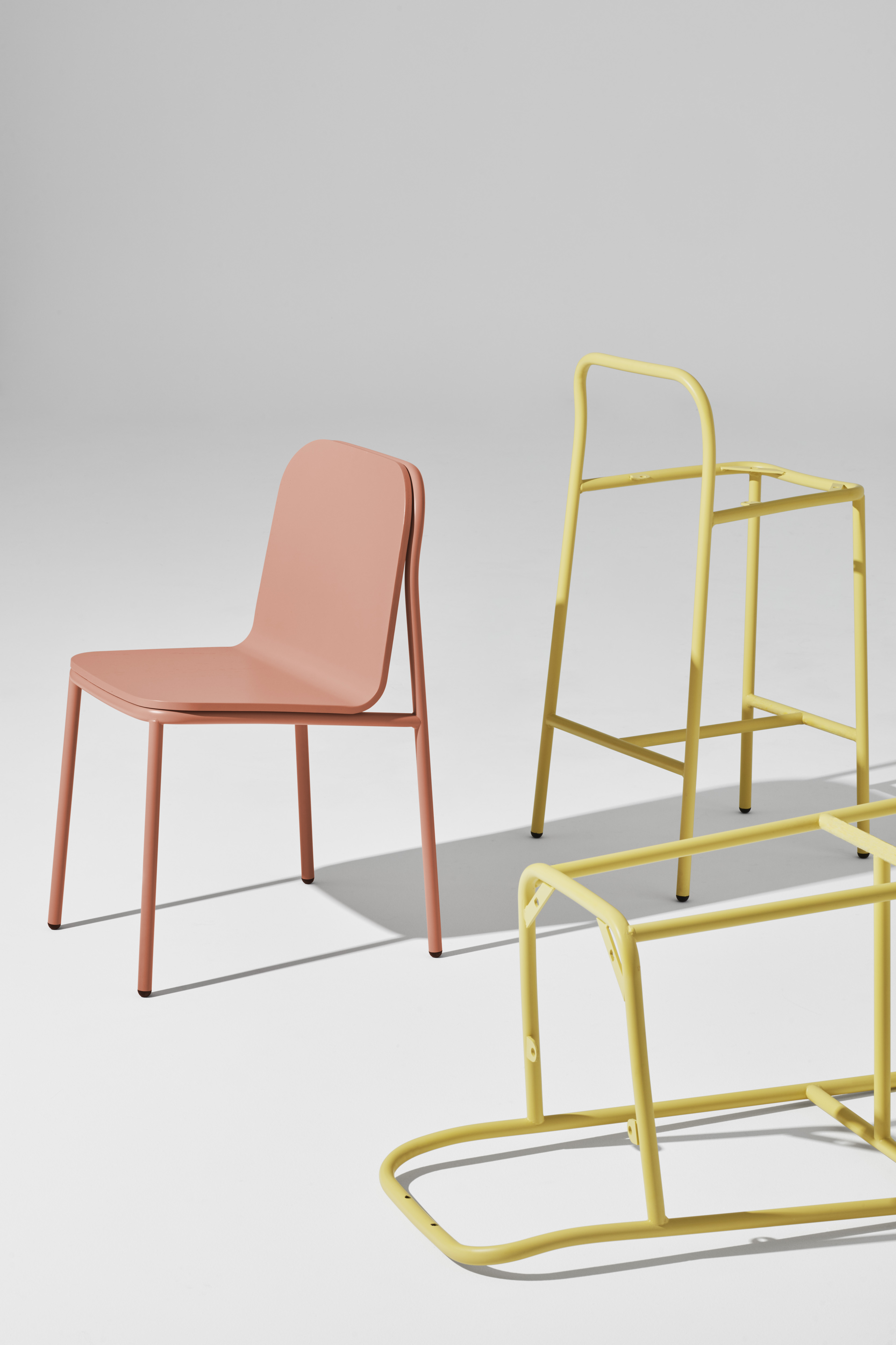 Gallery of Wood and Steel Chairs | SHELL - 26