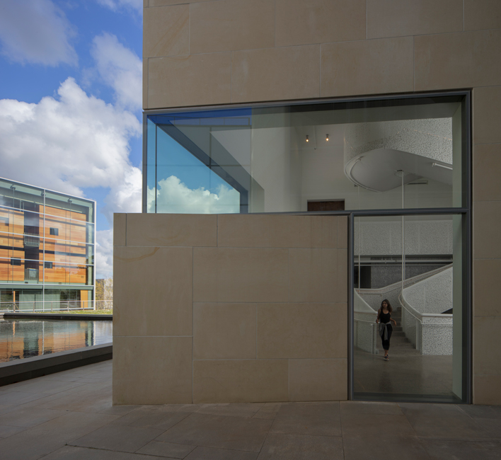 Gallery of Limestone Cladding at Center of Arts - 3