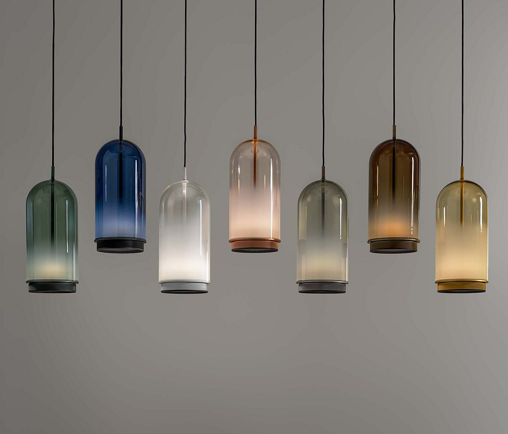 Blown-Glass Pendant Lamp - Curuba from OLEV