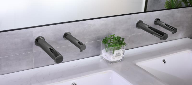 Gallery of Wall-Mounted Touchless Faucet Sets - 1