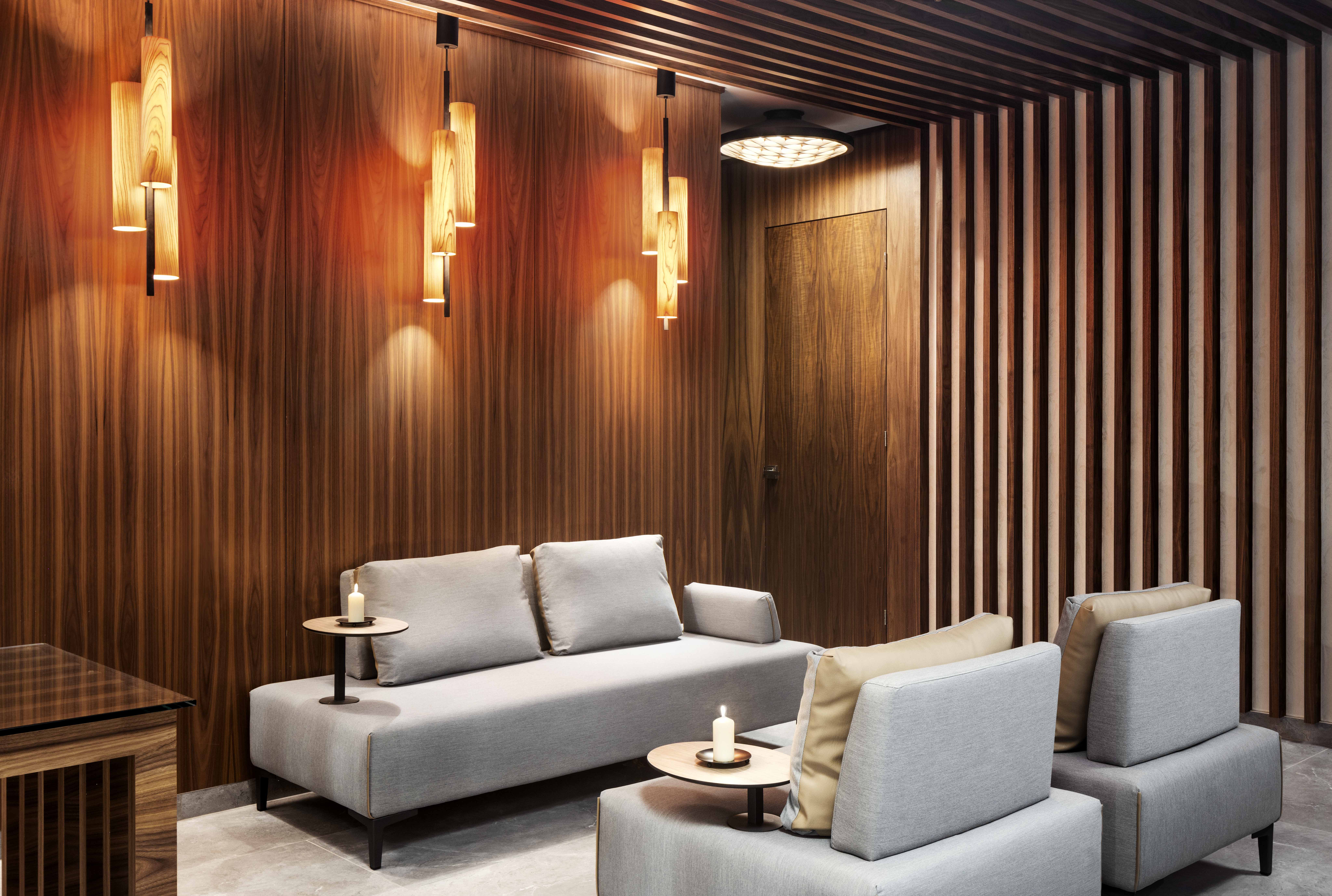 Gallery of Wooden Light Intervention at World Spa - 9