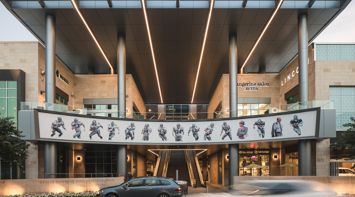 Overhead Lighting in Dallas' Star District from A-Light