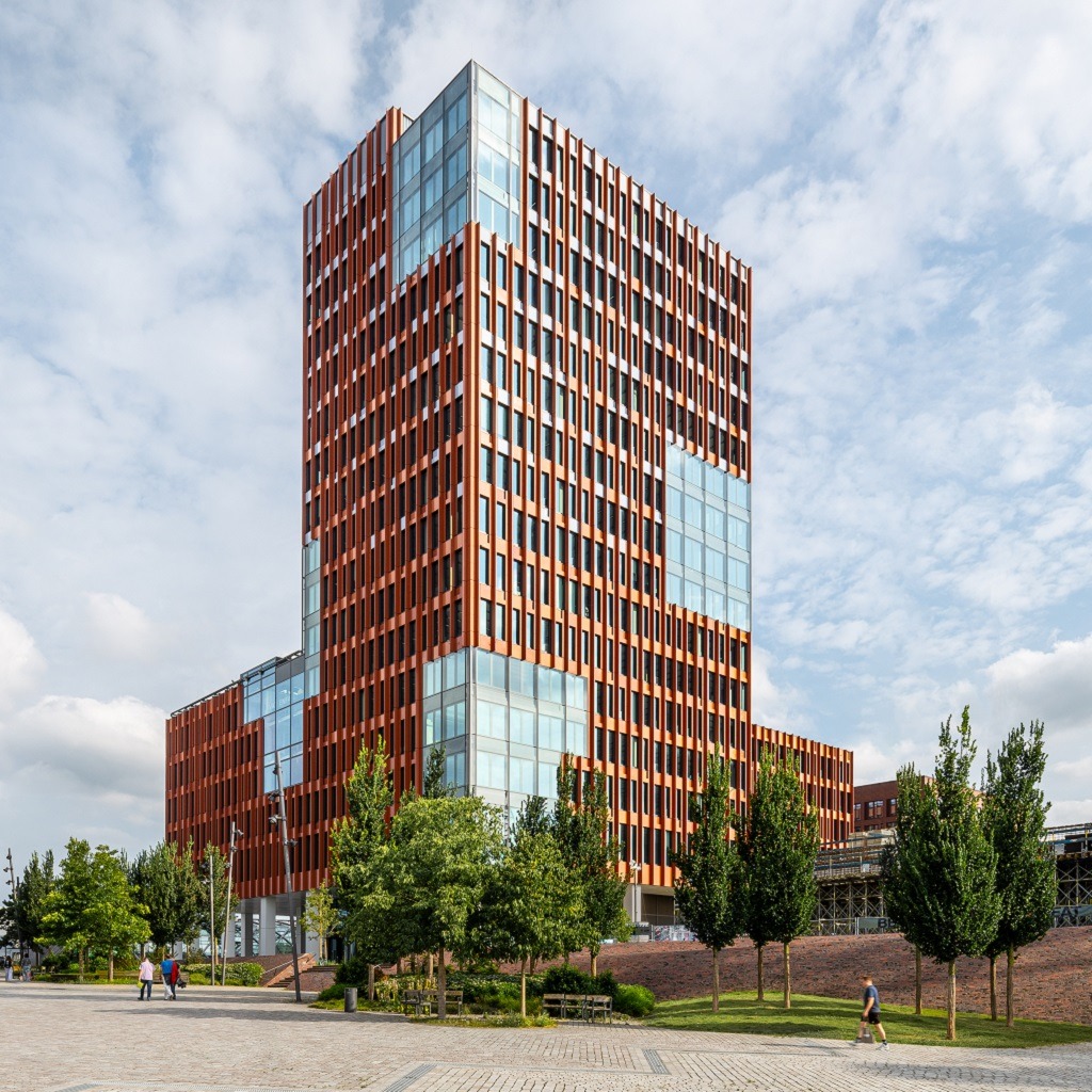 Gallery of Modular Tile Facade at the Edge ElbSide - 4