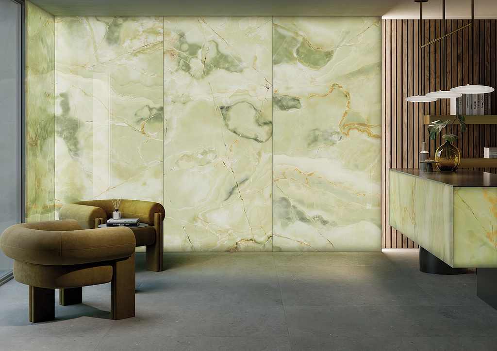 Translucent Slabs – LUCE Porcelain Panels from Rak ceramics