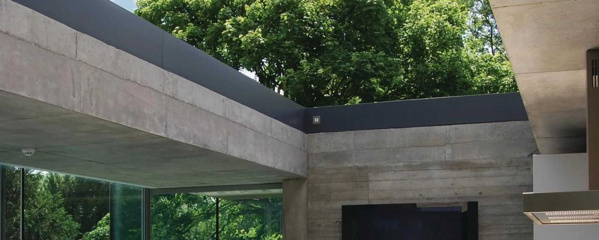 Custom Sliding Over Roof Skylight in Contemporary Outbuilding from ...