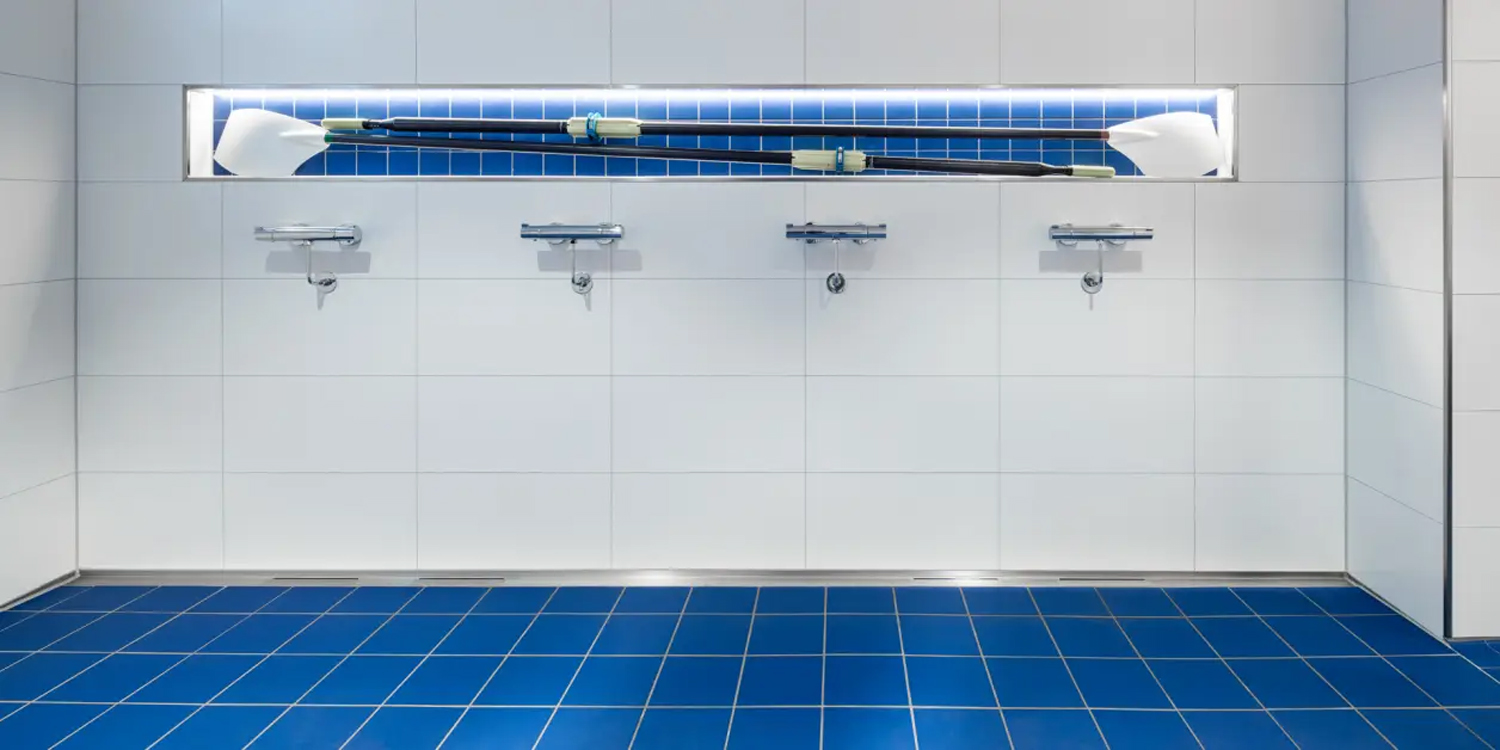 Shower Facilities at the Lake Baldeney Rowing Club from Dallmer