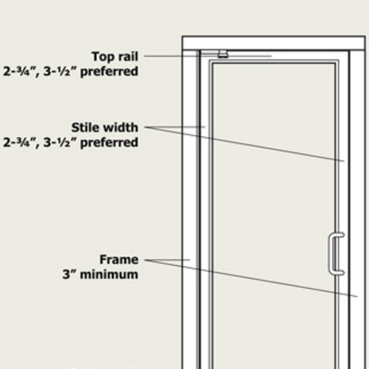 Gallery of Metallic Doors - Formed Stainless Steel Balanced Door - 10