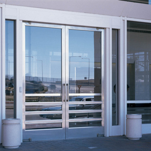 Metallic Doors - Formed Stainless Steel Balanced Door from Ellison Bronze